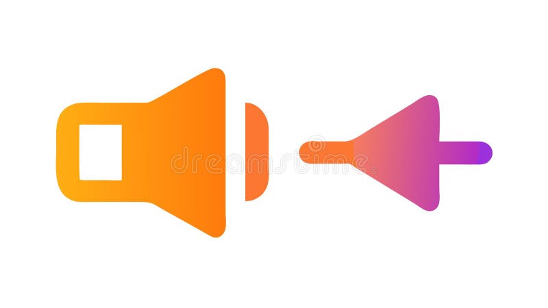 Volume Control Puzzle Piece Icon for Sound Settings Interface, Vector ...