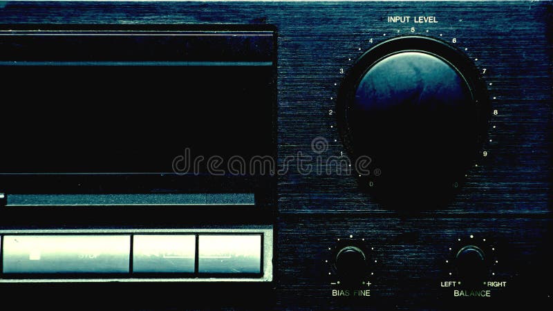 Volume Control of a Tape Recorder Stock Image - Image of meter ...