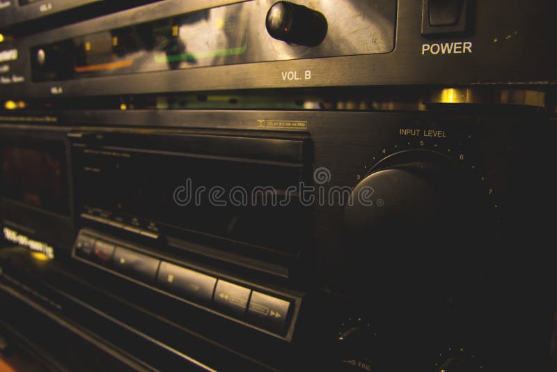 Volume Control of a Tape Recorder. Stock Photo - Image of radio, analog ...