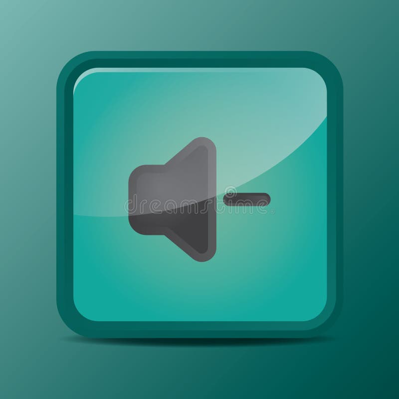Volume Decrease Button. Vector Illustration Decorative Design Stock Vector - Illustration of ...