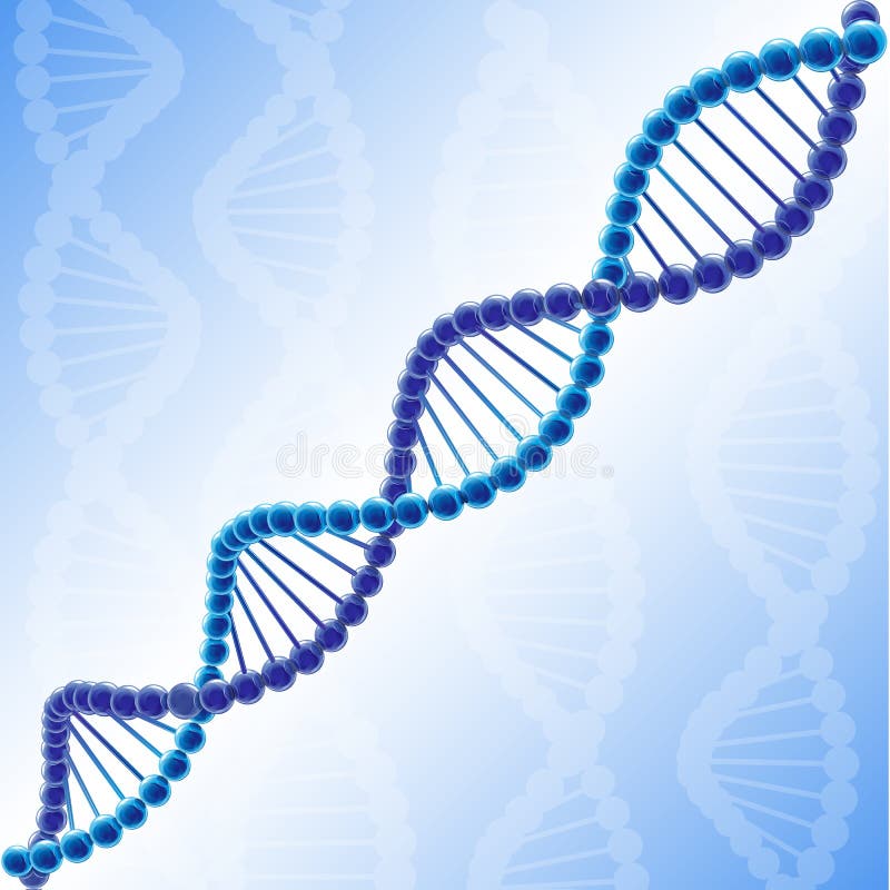 Volume DNA Chain In Vector Clipart. Stock Vector - Illustration of gene ...
