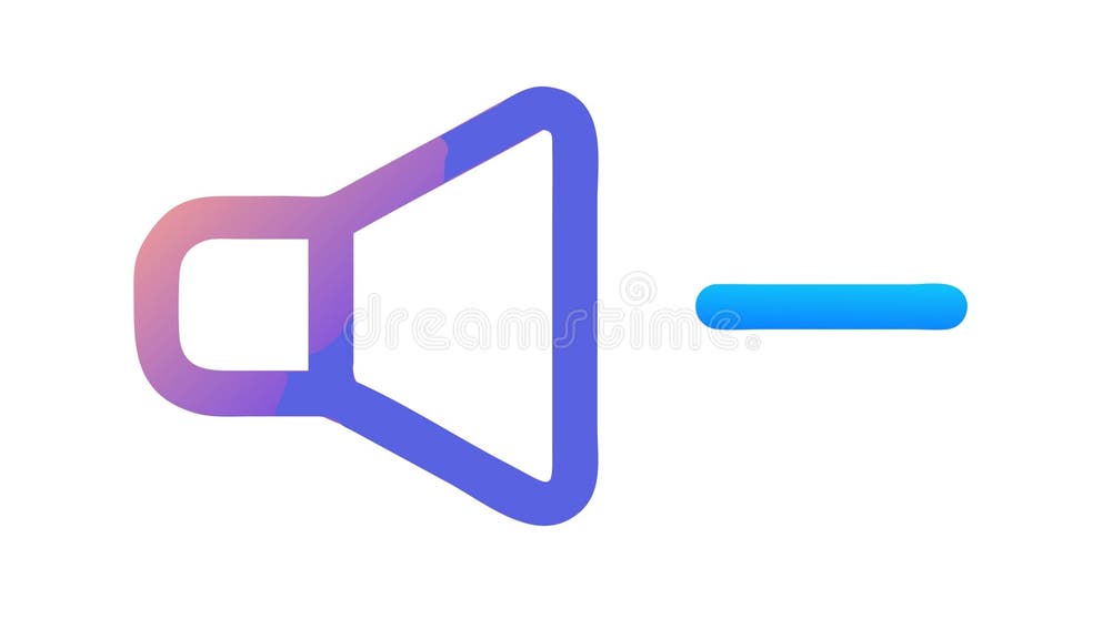 Volume Down Icon Audio Control Sound Decrease Mute Speaker Adjustment Symbol, Vector Design ...