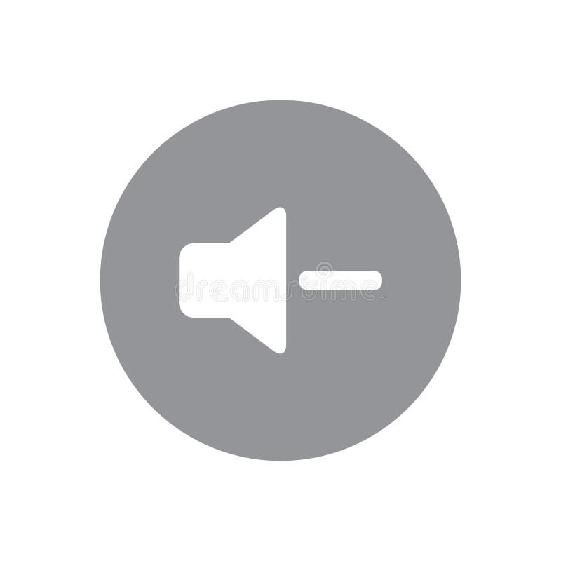 Volume Down Icon. Vector Illustration Decorative Design Stock Vector ...