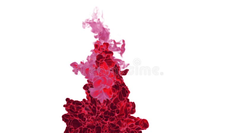 Volume Effects Red Ink in Water or Massive Fume in Air. Vfx for ...