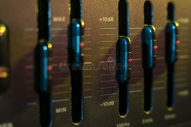 Volume and equalizer 3 stock photo. Image of media, entertainment ...