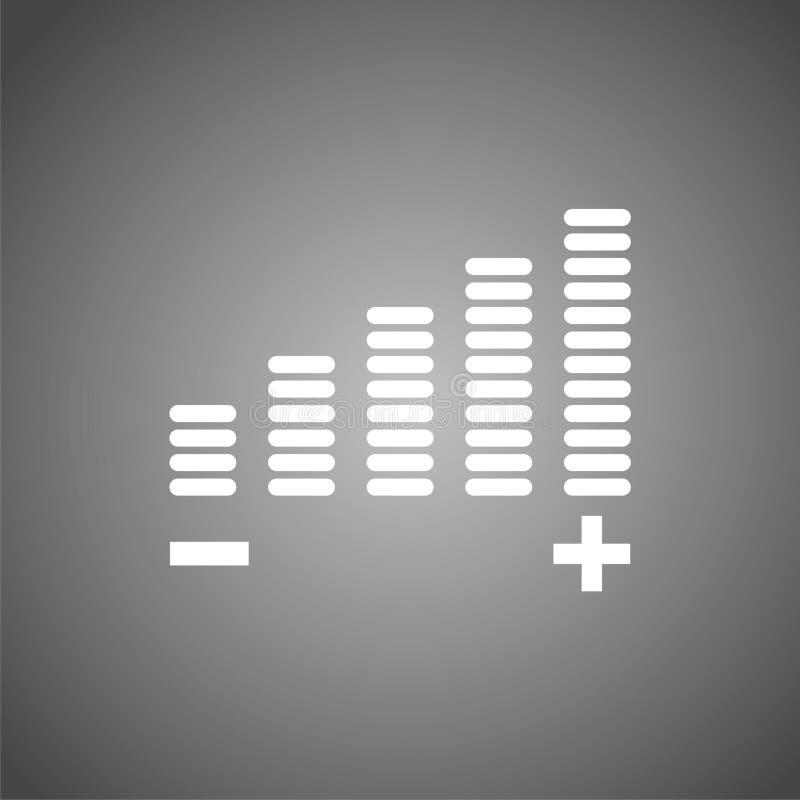 Volume Icon, Volume Adjustment Vector Icon Stock Vector - Illustration ...