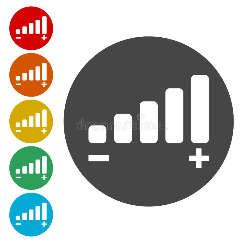 Volume Icon, Volume Adjustment Vector Icon Stock Vector - Illustration ...