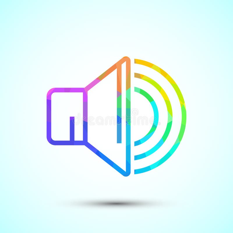 Volume Icon Design Illustration, Sound Icon for Apps and Websites, Low ...