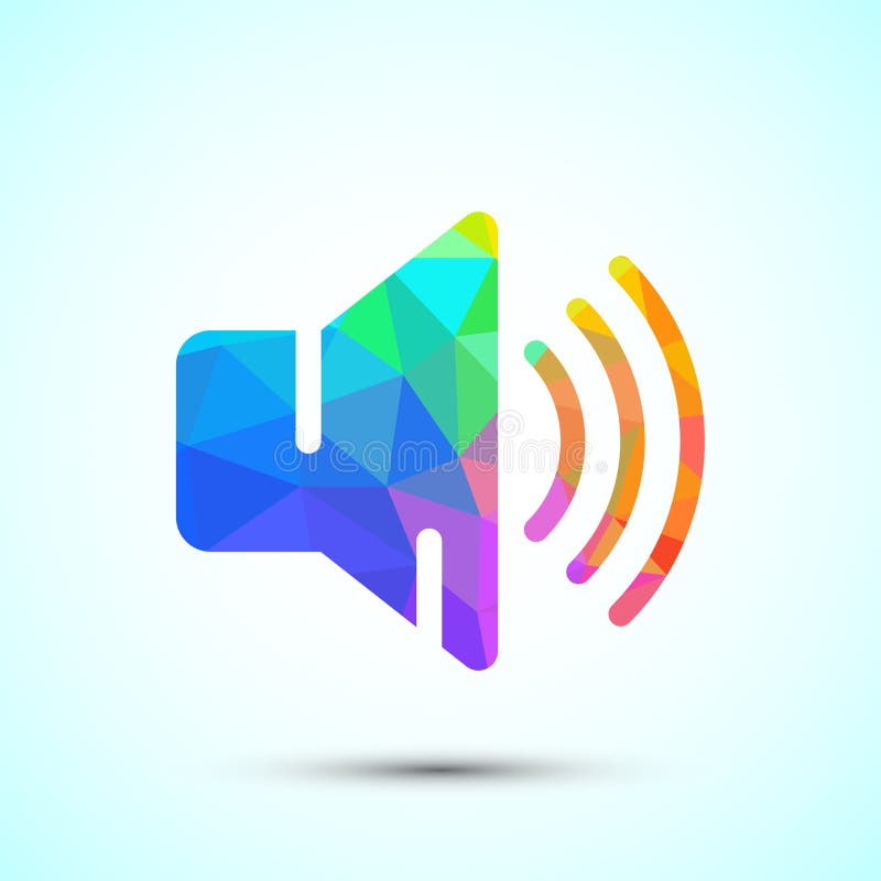 Volume Icon Design Illustration, Sound Icon for Apps and Websites, Low ...