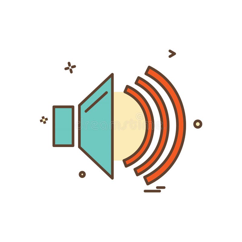 Volume icon design vector stock vector. Illustration of modern - 132396002