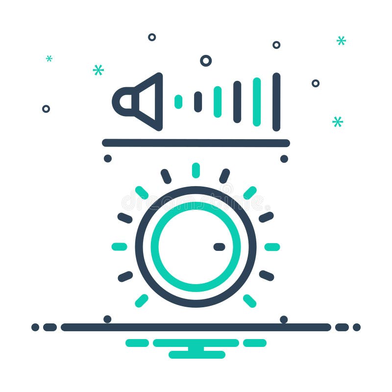 Mix Icon for Volume, Electronic and Sound Stock Vector - Illustration ...