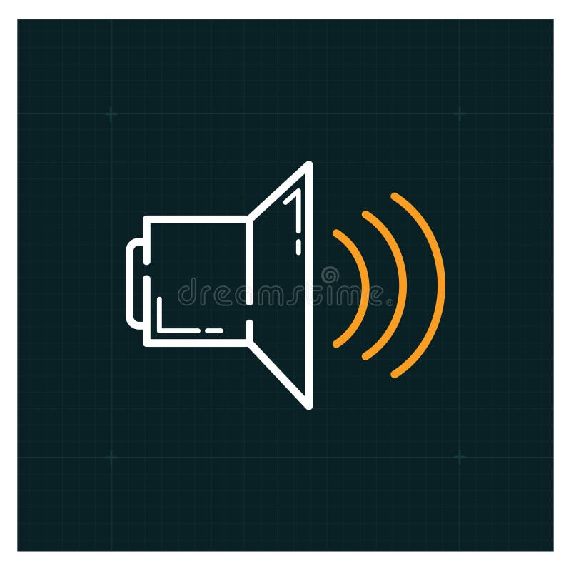 A Volume Icon Illustration. Stock Vector - Illustration of icons ...