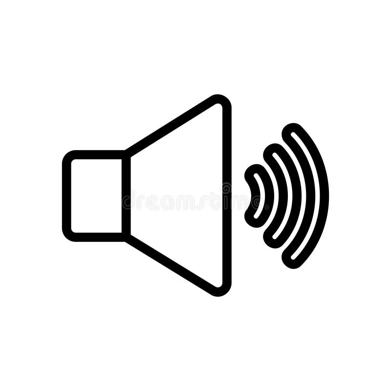 Volume Icon in Line Style about Multimedia for Any Projects Stock ...