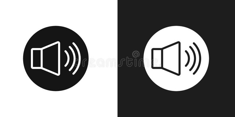 Volume Icon Logo Set Vector Stock Vector - Illustration of speak, black ...