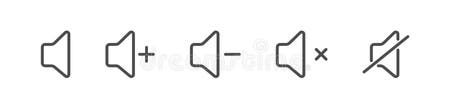 Volume Icon. Sound Controls. a Set of Symbols for the Volume and ...