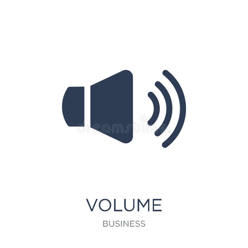 Volume Icon. Trendy Flat Vector Volume Icon on White Background Stock ...