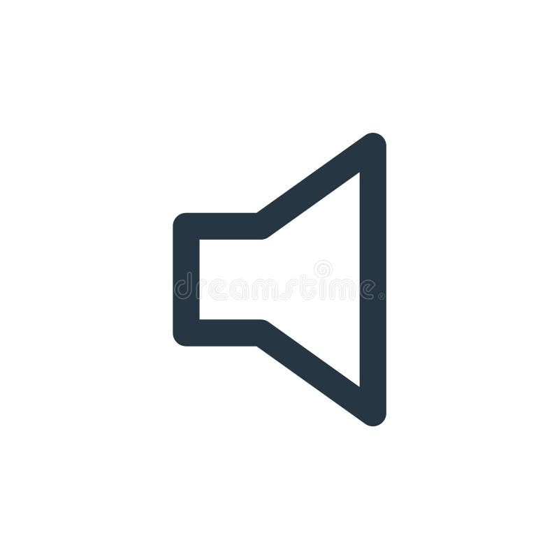 Volume Icon Vector from Basic Ui Concept. Thin Line Illustration of ...