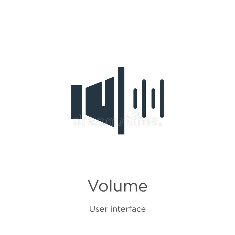 Volume Icon Vector. Trendy Flat Volume Icon from User Interface ...