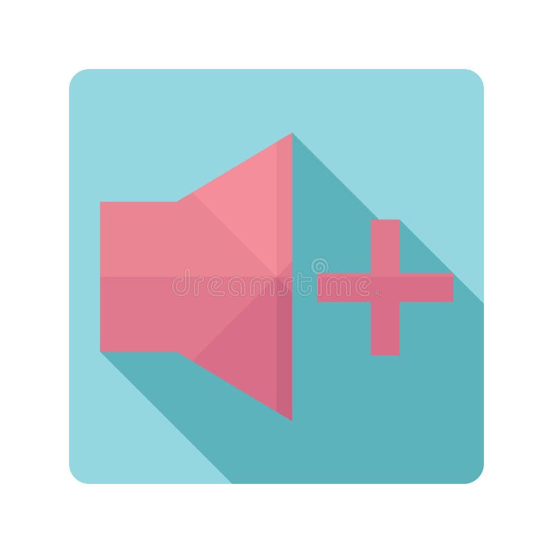 Volume Increase Button. Vector Illustration Decorative Design Stock Vector - Illustration of ...