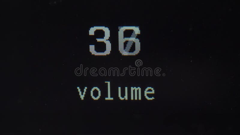 Volume Increasing on a Digital Display Stock Footage - Video of ...