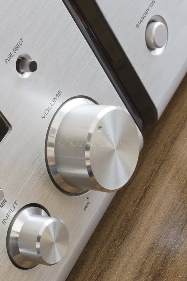 Volume knob stock image. Image of entertainment, level - 30068895