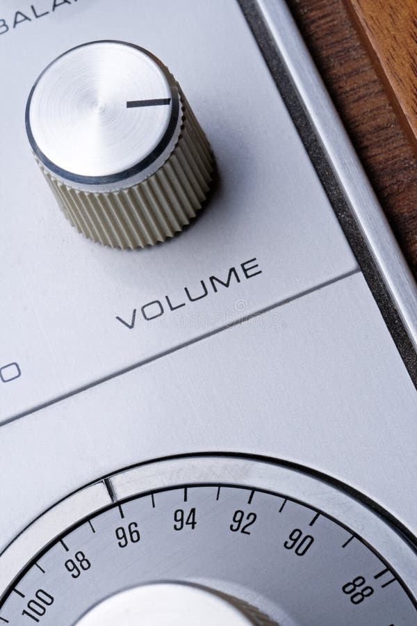 Volume knob stock photo. Image of vintage, stereo, retro - 9278676