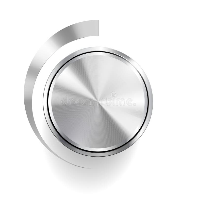 Volume Knob Control stock vector. Illustration of meter - 23979748