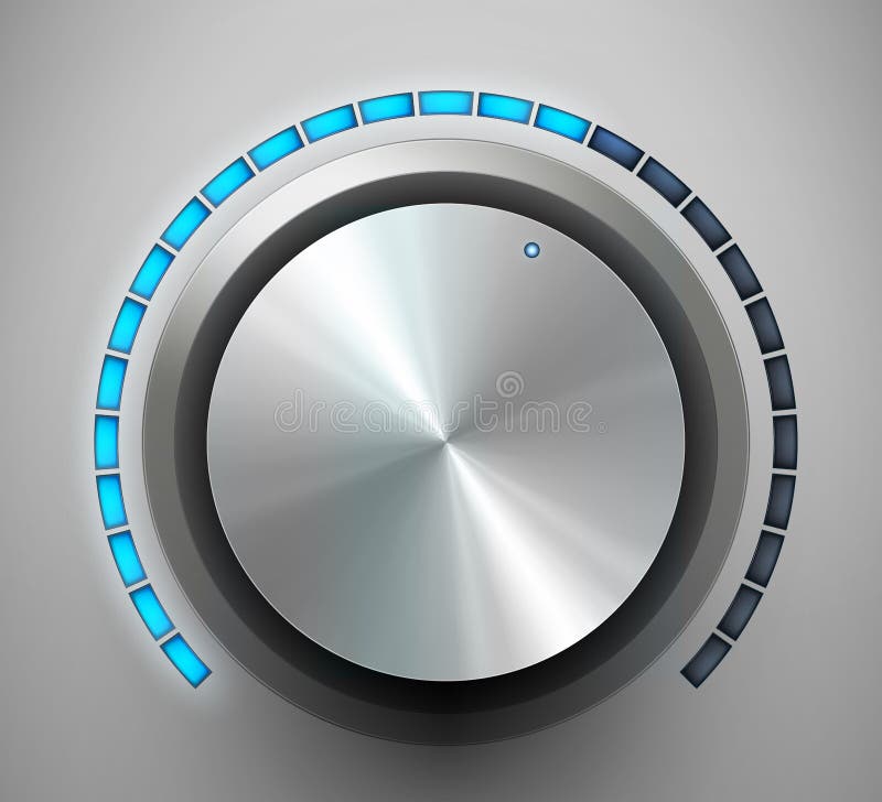 Volume Knob. Vector Illustration Stock Vector - Illustration of ...