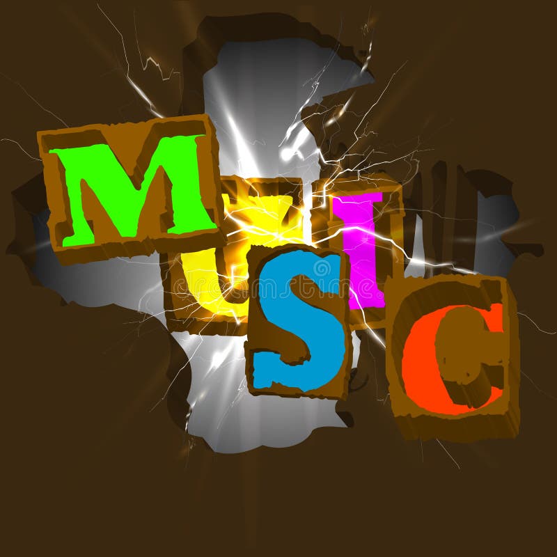 Music in Flash, Treble Clef, Speaker Vinyl Stock Vector - Illustration ...