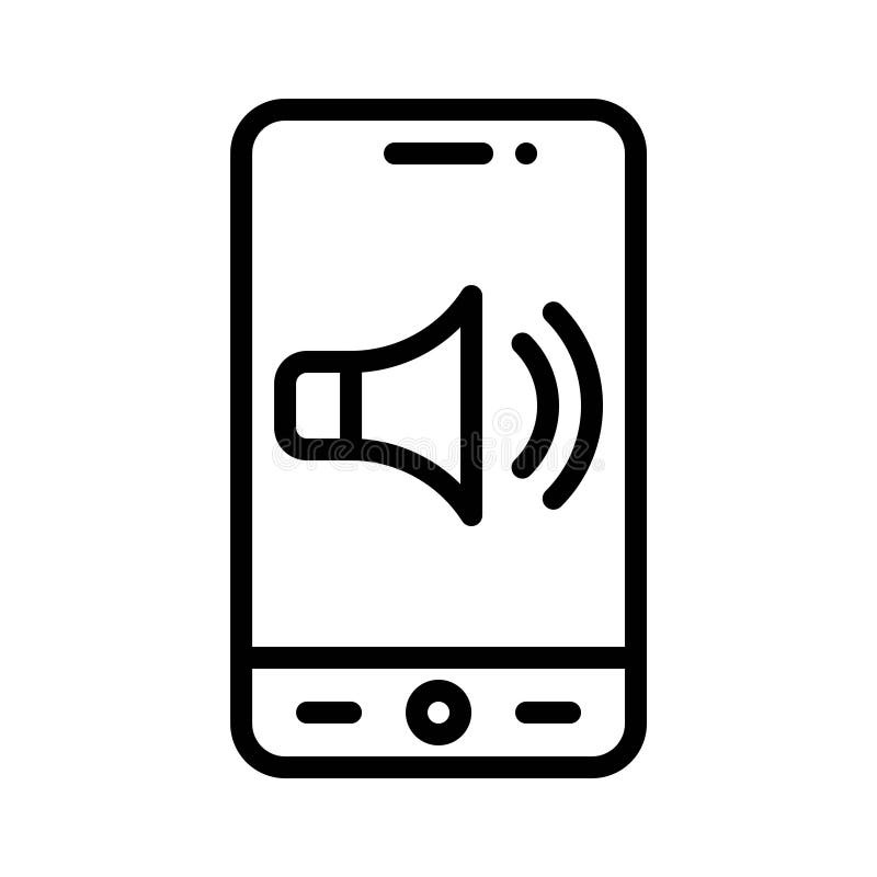 Volume Level Icon, Mobile Application Vector Illustration Stock Vector ...