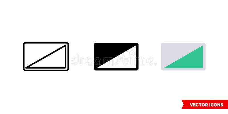 Volume Level Icon of 3 Types Color, Black and White, Outline. Isolated ...