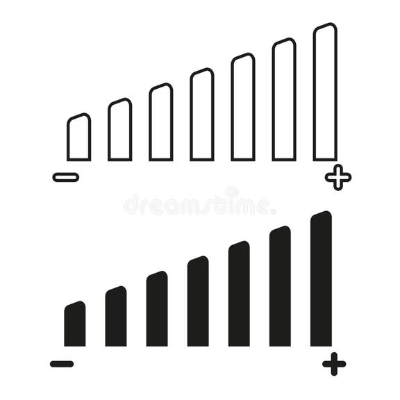 Volume Level Indicators. Audio Adjustment Bars. Sound Intensity Icons ...