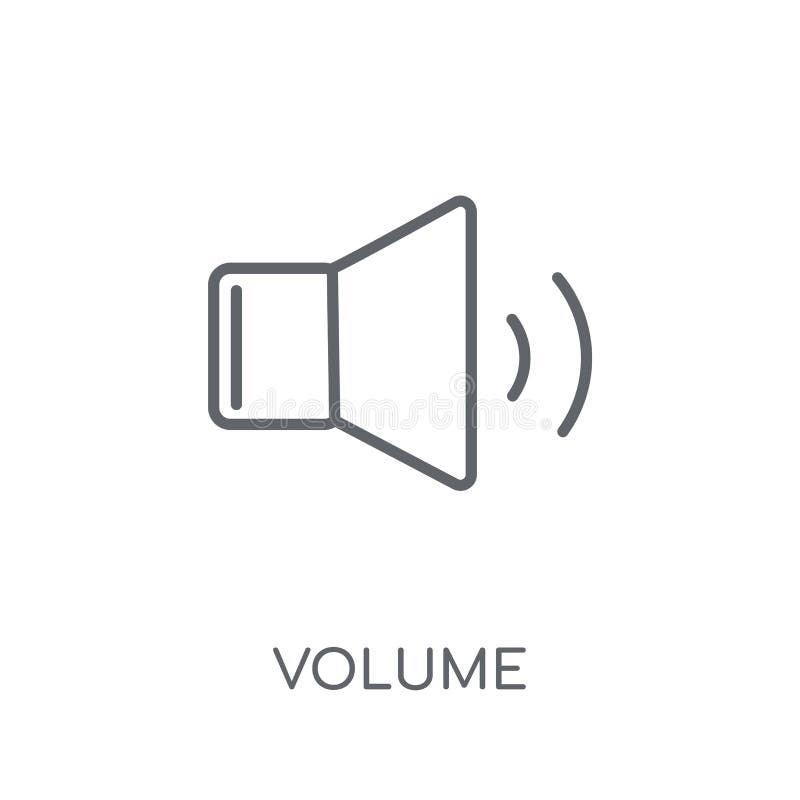 Volume Linear Icon. Modern Outline Volume Logo Concept on White Stock ...