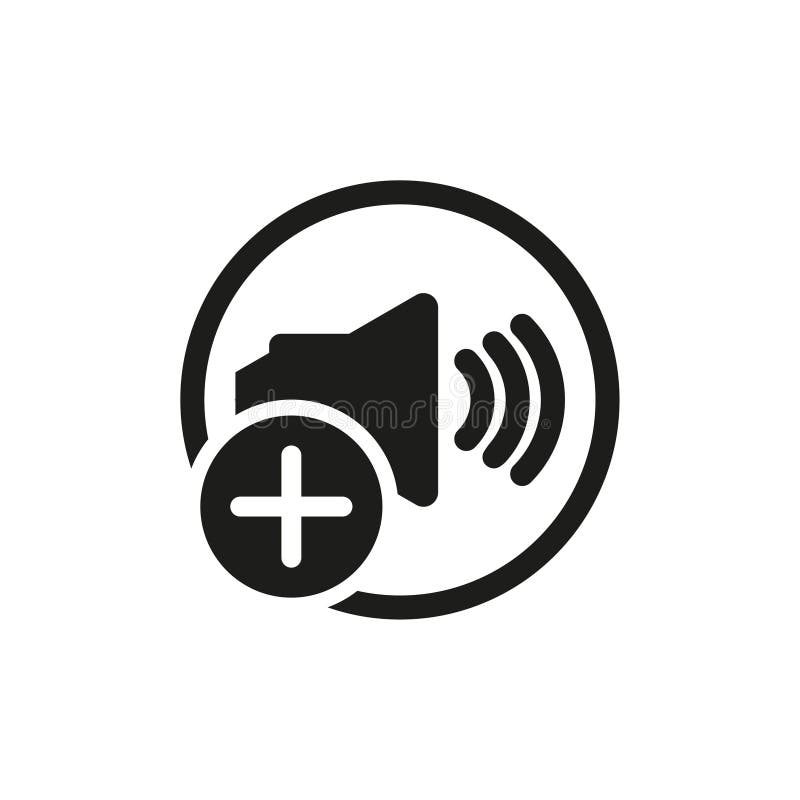 Volume Loud Plus Icon Sign. Vector Illustration. PS 10 Stock ...