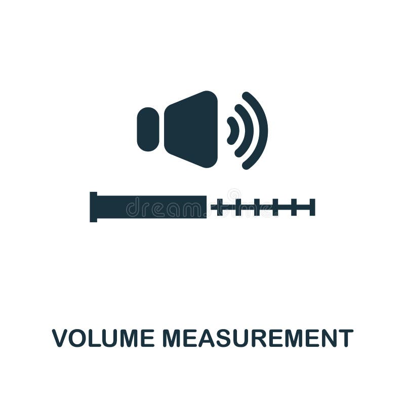 Volume Measurement Icon. Monochrome Style Design from Measurement Icon ...