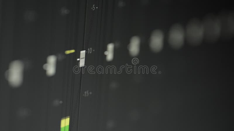 Volume Meters Going Up and Down Indicating the Loudness of Audio Stock ...