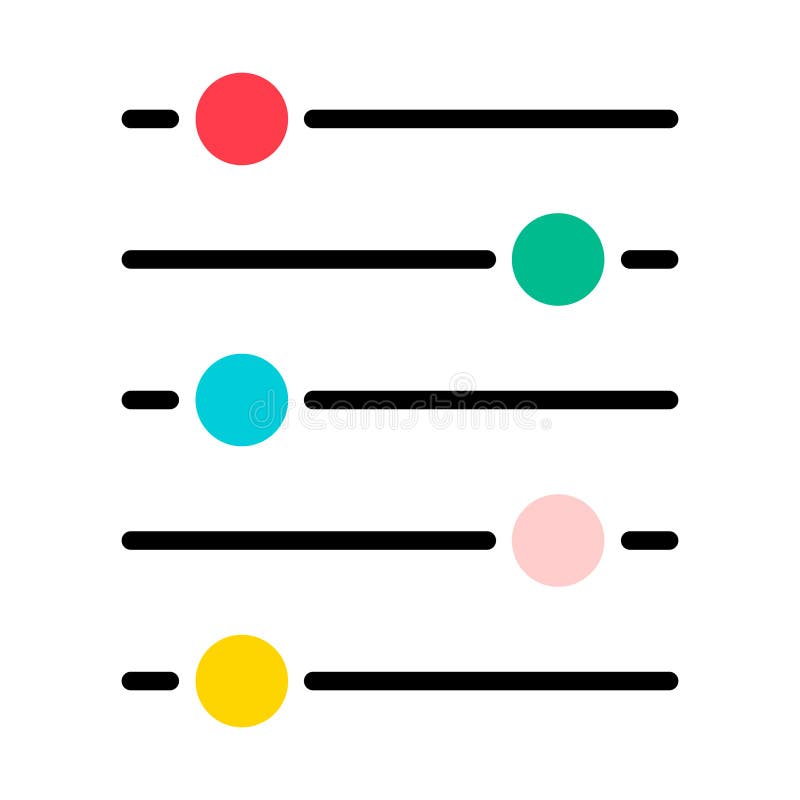 Volume Mixer Control Icon, Filter Sound Symbol Button, Switch Sign ...