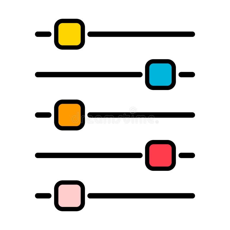 Volume Mixer Control Icon, Filter Sound Symbol Button, Switch Sign ...
