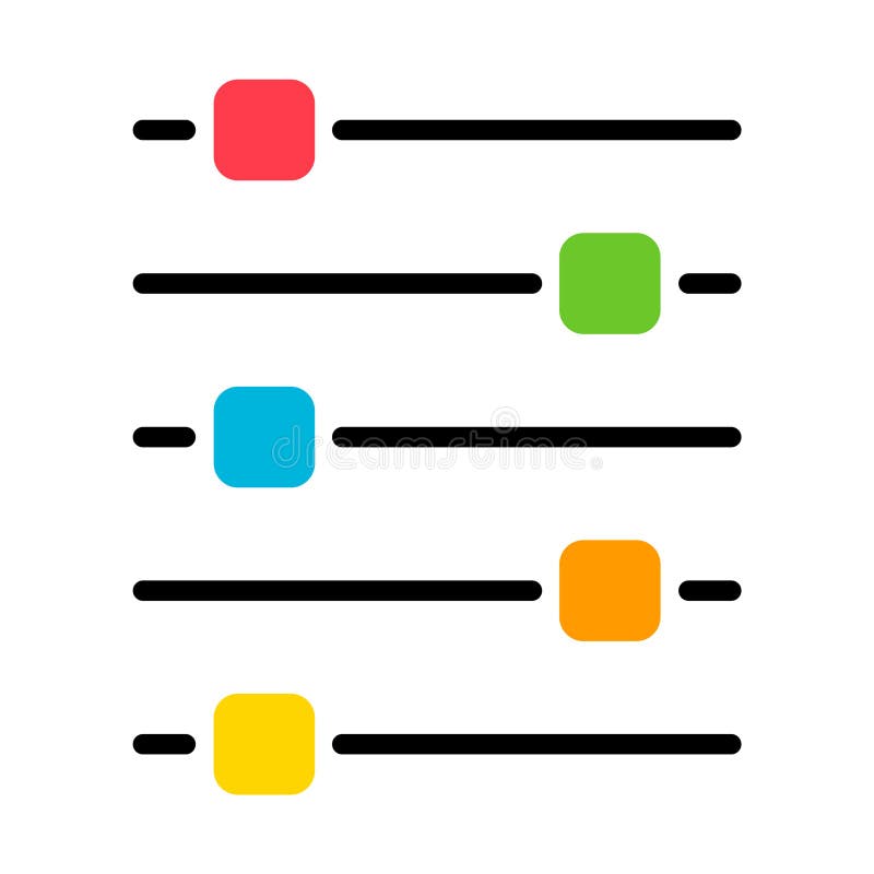 Volume Mixer Control Icon, Filter Sound Symbol Button, Switch Sign ...