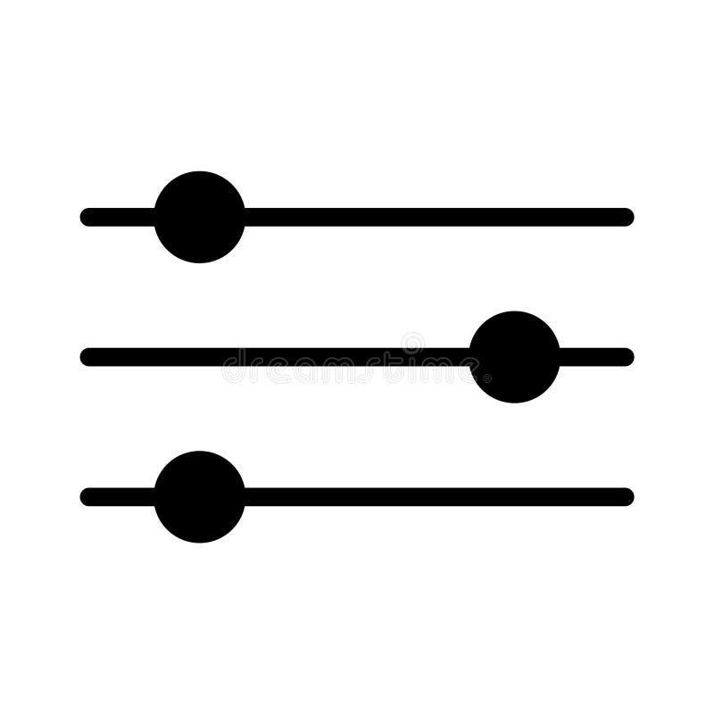 Volume Mixer Control Icon, Filter Sound Symbol Button, Switch Sign ...