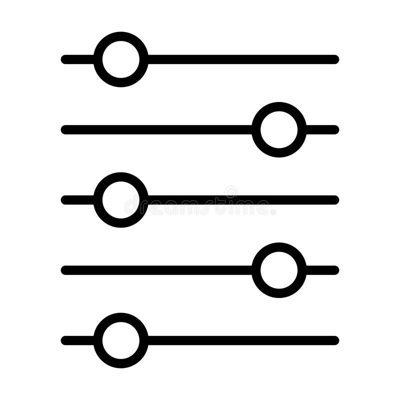 Volume Mixer Control Icon, Filter Sound Symbol Button, Switch Sign ...