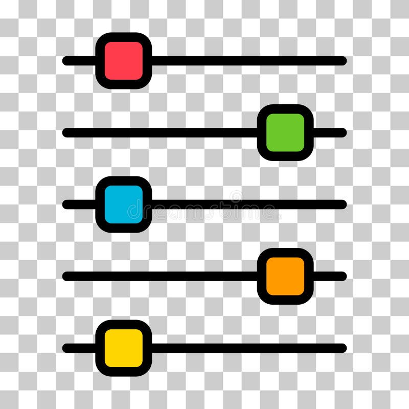 Volume Mixer Control Icon, Filter Sound Symbol Button, Switch Sign ...