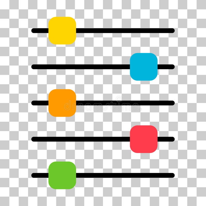 Volume Mixer Control Icon, Filter Sound Symbol Button, Switch Sign ...