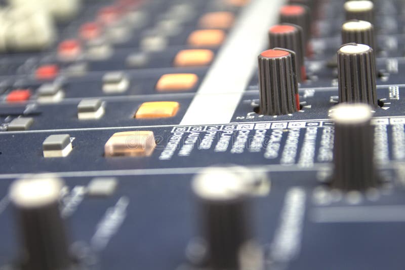 Volume Mixer Volume in the Conference Room. Stock Photo - Image of line ...