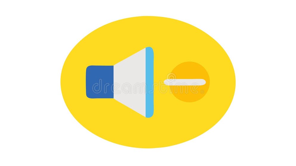Volume Mute Sound Control Icon, Vector Design Generative AI Stock Vector - Illustration of minus ...