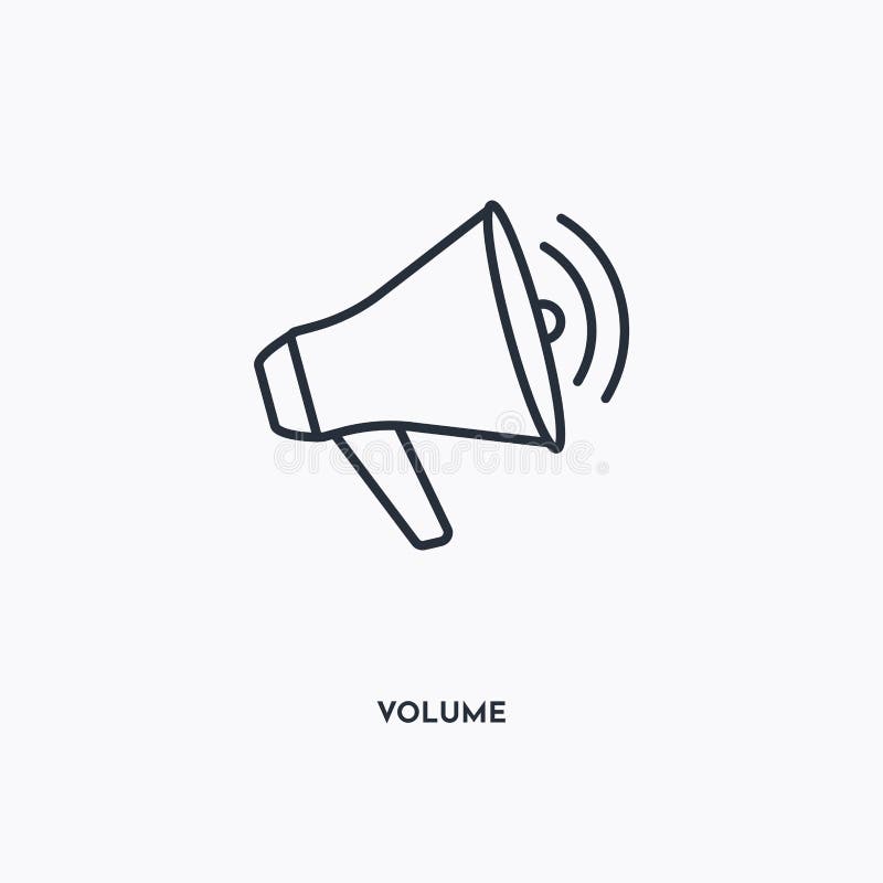 Volume up outline icon stock vector. Illustration of outline - 116444419