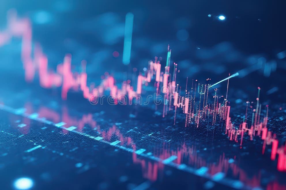 Volume Profile Charting stock illustration. Illustration of technical ...
