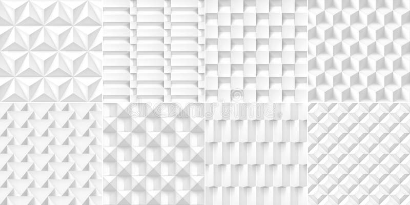 Volume Realistic Texture. 3d Cubes Geometric Pattern. Design Vector ...