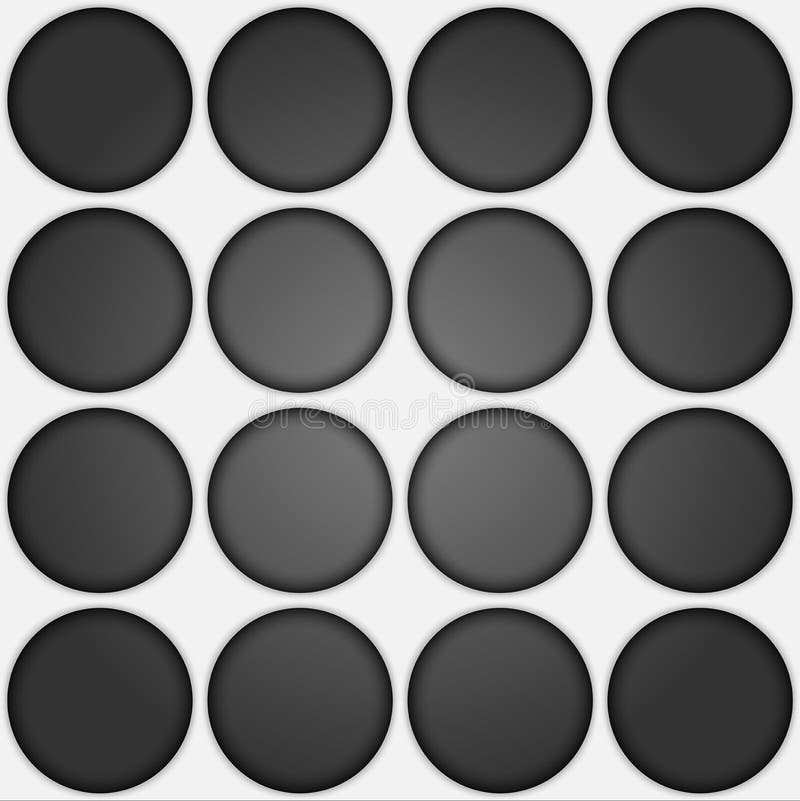 Volume Realistic Texture, Gray 3d Circle Geometric Pattern Stock Vector ...