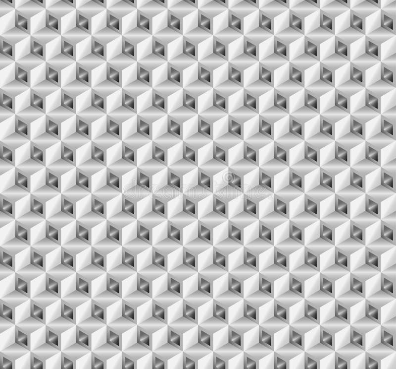 Volume Realistic Texture, Gray 3d Cubes Squares Geometric Pattern Stock ...